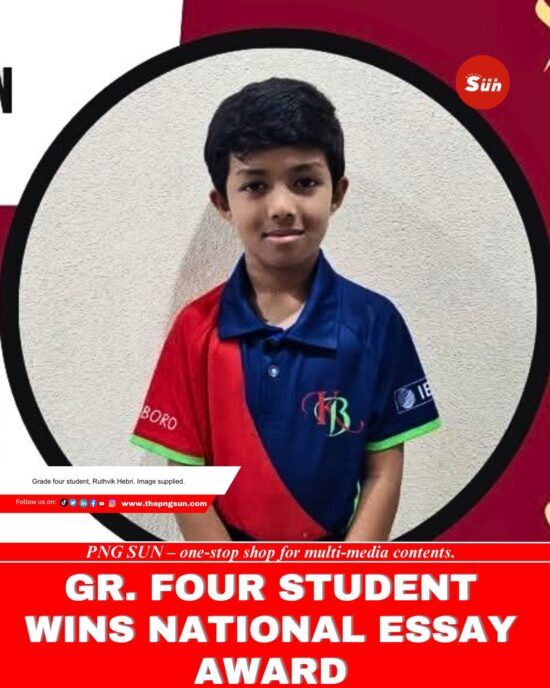 GR. FOUR STUDENT WINS NATIONAL ESSAY AWARD