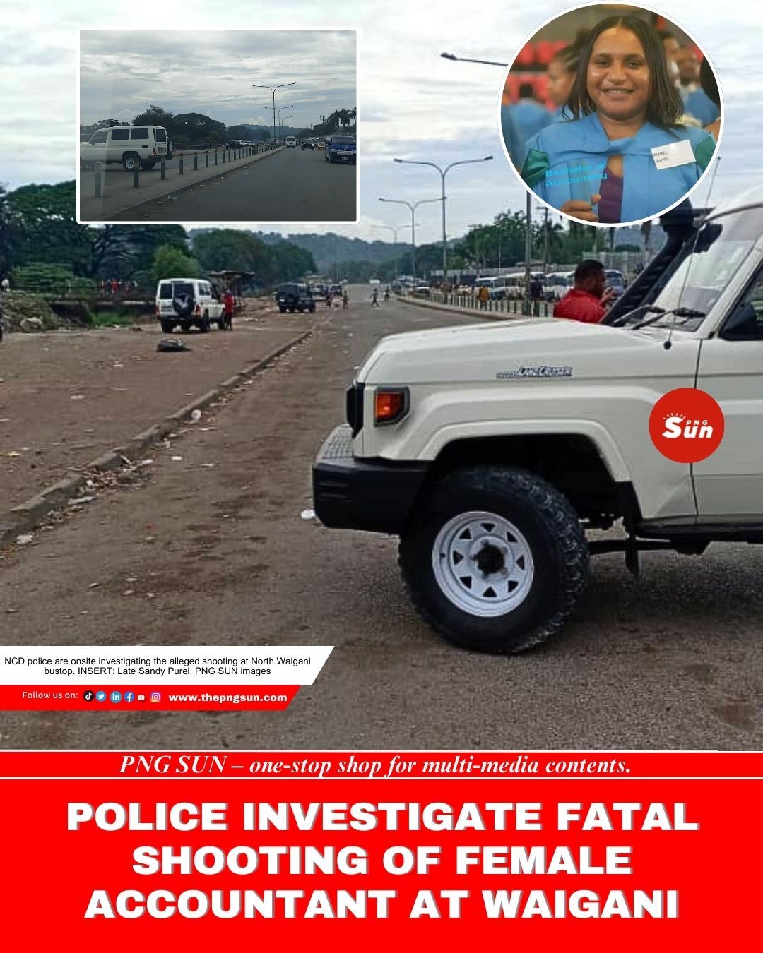 POLICE INVESTIGATE FATAL SHOOTING OF FEMALE ACCOUNTANT AT WAIGANI