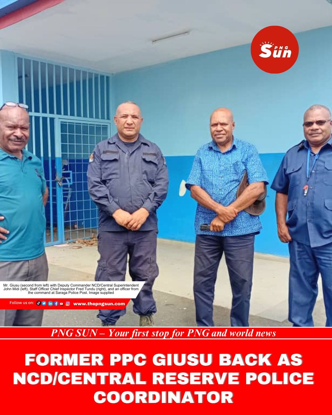 FORMER PPC GIUSU BACK AS NCD/CENTRAL RESERVE POLICE COORDINATOR