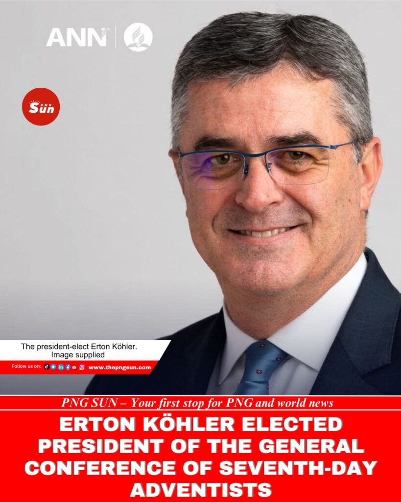 ERTON KOHLER ELECTED PRESIDENT OF THE GENERAL CONFERENCE OF SEVENTH ...