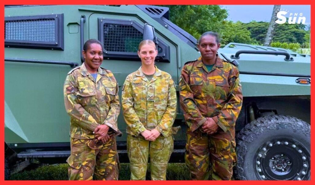 PNGDF women take the lead at up‑armored driver training