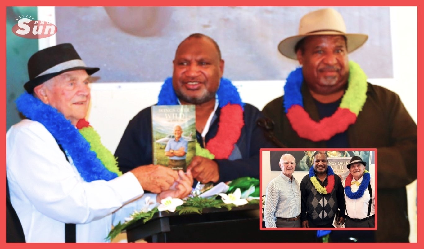 PM Marape commends Sir Bob Bates at launch of his book ‘Wings Over Wild’